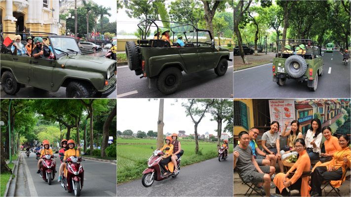 Motorbike City Tours - Hanoi Female Scooter Food Tours –Hanoi Jeep Tours